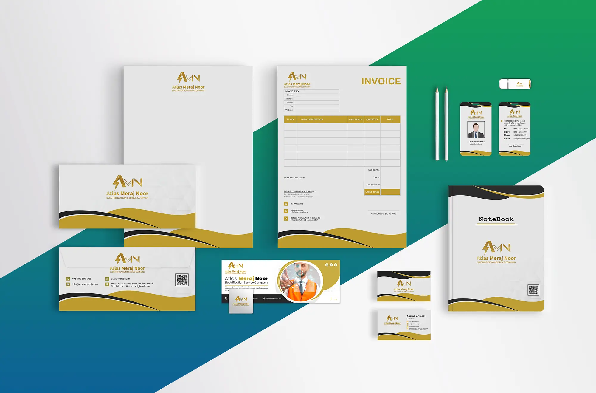 Atlas Meraj Noor Branding Kit - iClick Agency